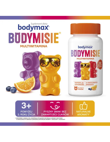 Bodymax Bodymisie, żelki owocowe, 60 szt